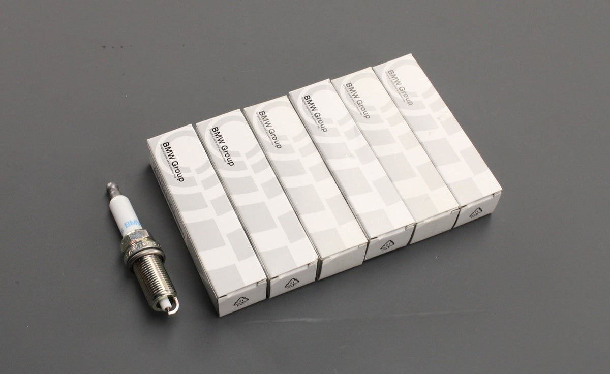 BMW E60 E70 E81 E90 E92 F18 F25 F26 spark plugs (x6) 12120037663 ...