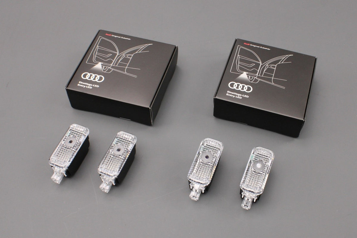 Audi S-logo LED projector entry puddle lights (x4 bundle) 4G0052133J ...