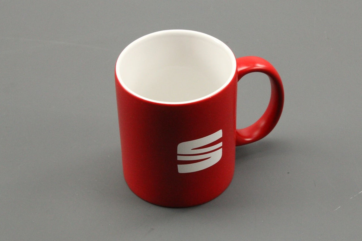 SEAT accessory 350ml ceramic mug in Red 6H1069601 KAD – Partshaus Ltd