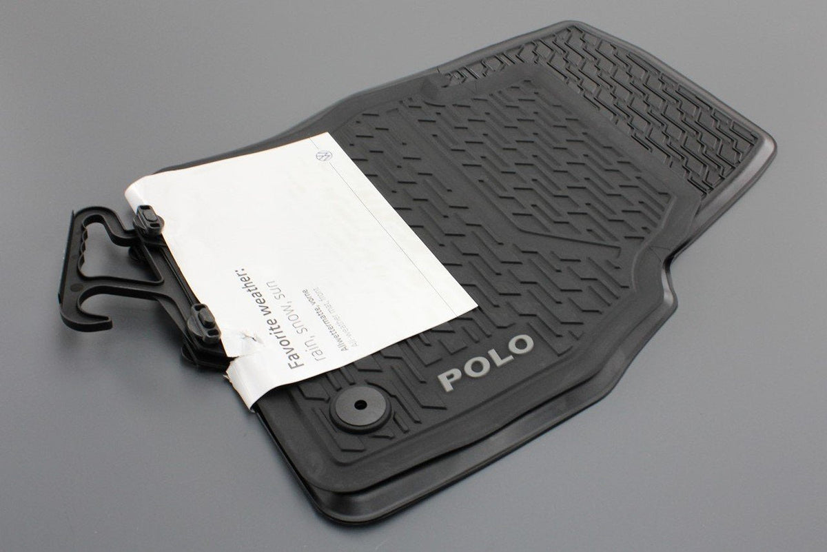 VW Polo AW 18-on all weather rubber floor mats set (front) 2G2061502 8 ...