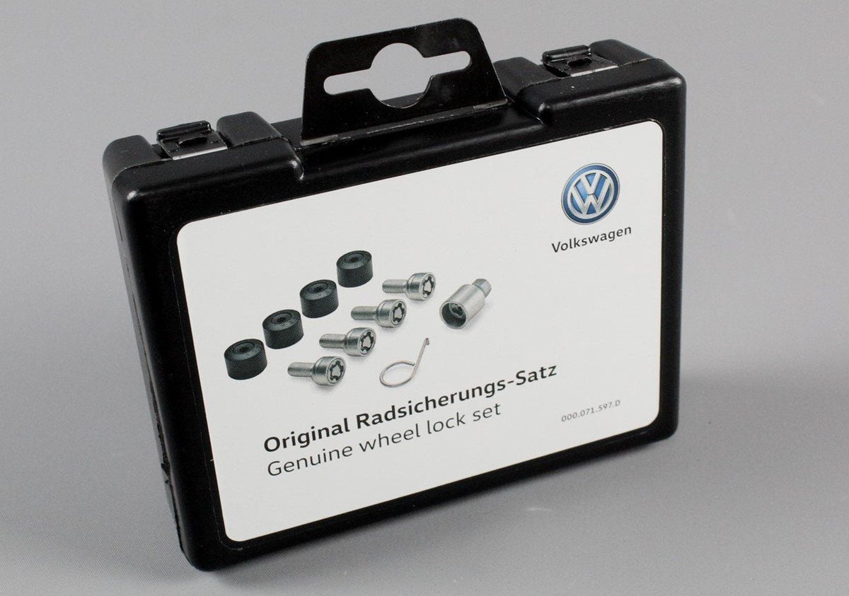 VW Volkswagen anti-theft alloy wheel locking nut bolt set 000071597D ...