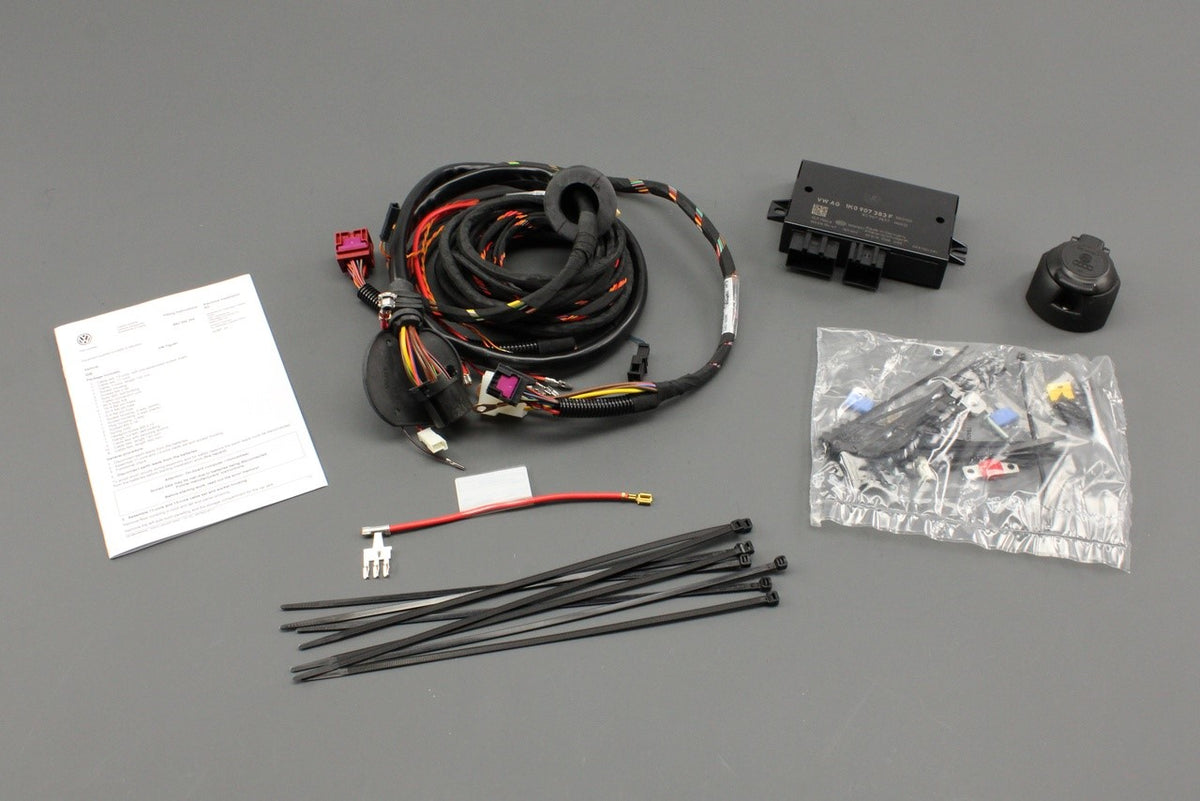 VW Tiguan 12-16 RHD 13 pin tow bar electrics installation kit 5N205520 ...