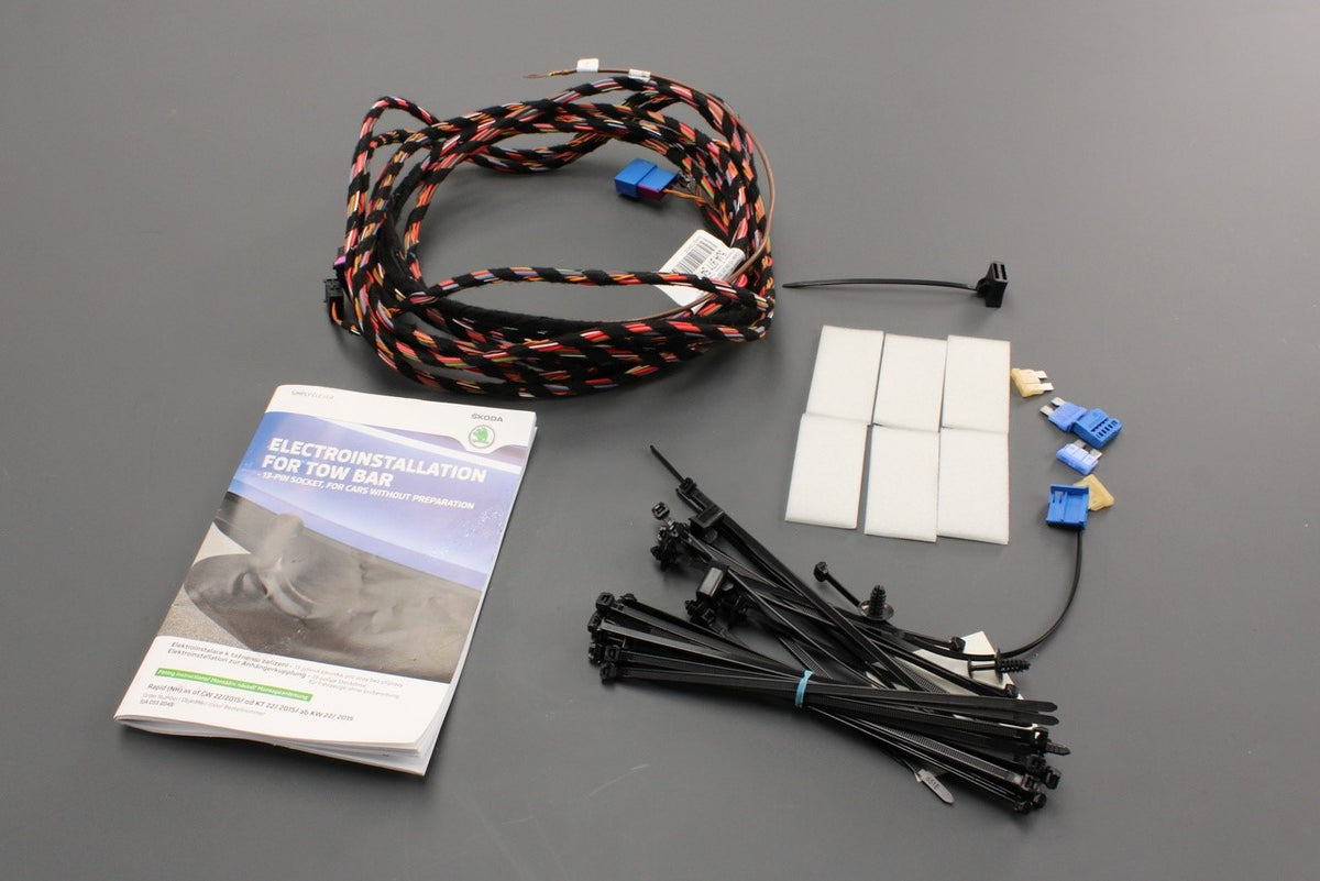 Skoda Rapid 2015-on tow bar wiring installation kit 5JA055204B ...