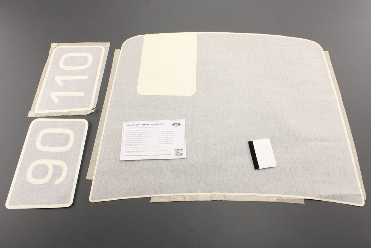 Land Rover Defender 2020-on bonnet decal (matte black) VPLEB0438 ...