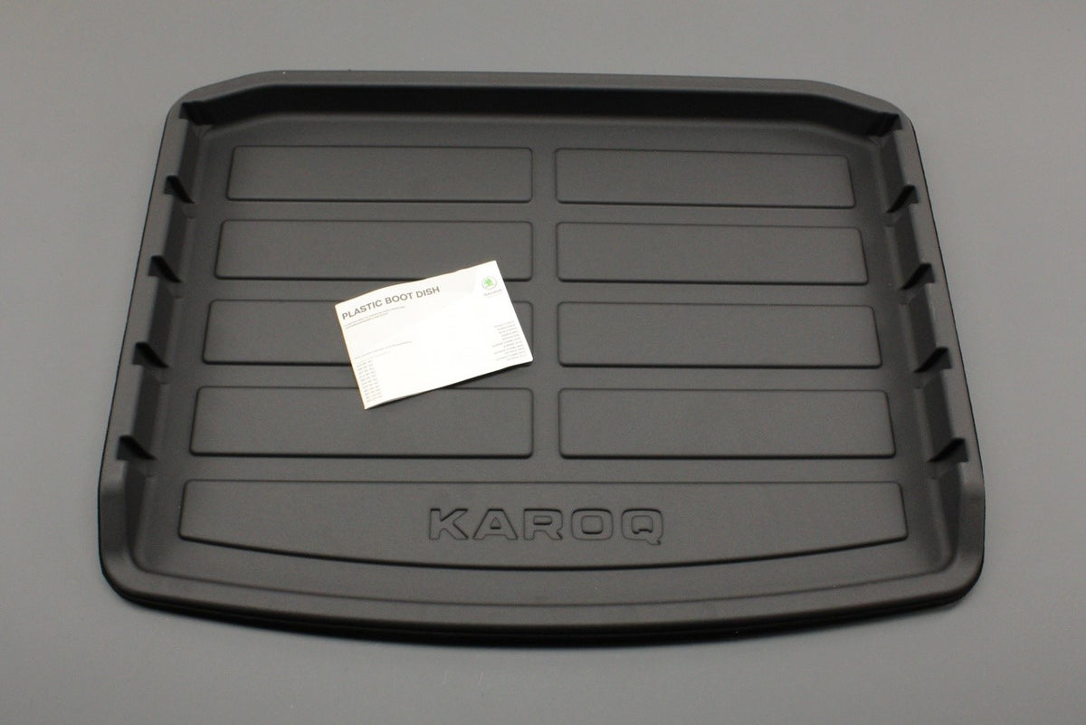 Skoda Karoq 2019-on rigid boot liner tray 57A061162 – Partshaus Ltd