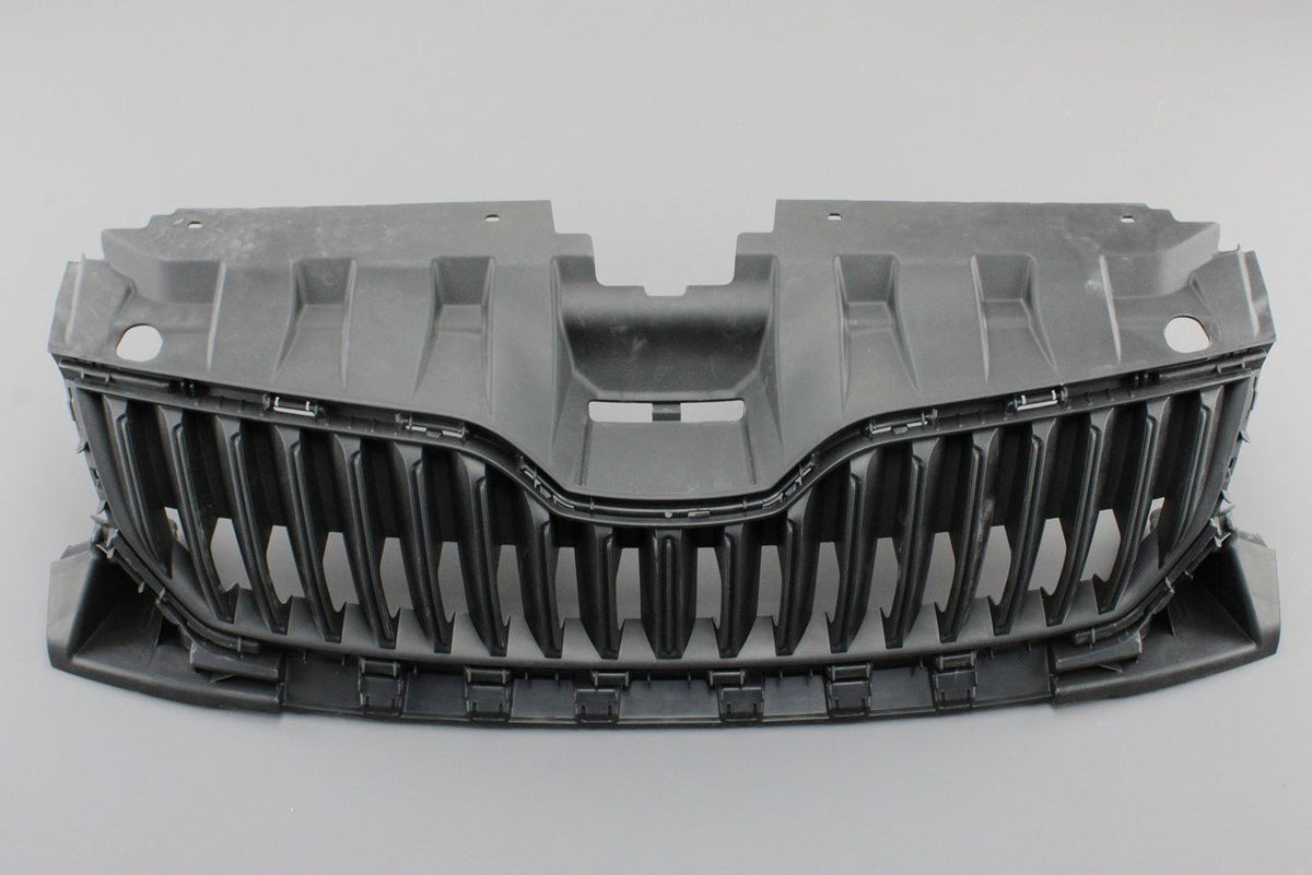 Skoda Fabia 2015-2019 Front radiator grille (Satin Black) 6V0853653 9B ...