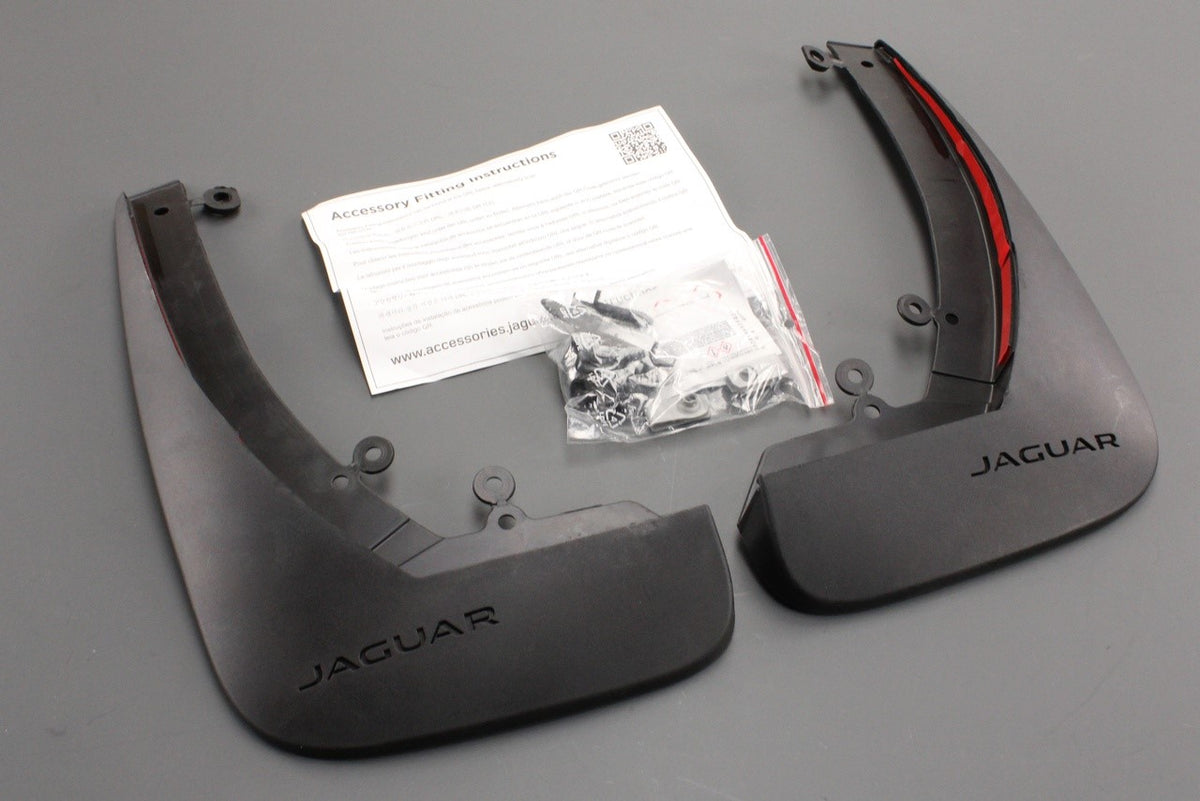 Jaguar XF 2016-on mud flap set (front) T2H12952 – Partshaus Ltd