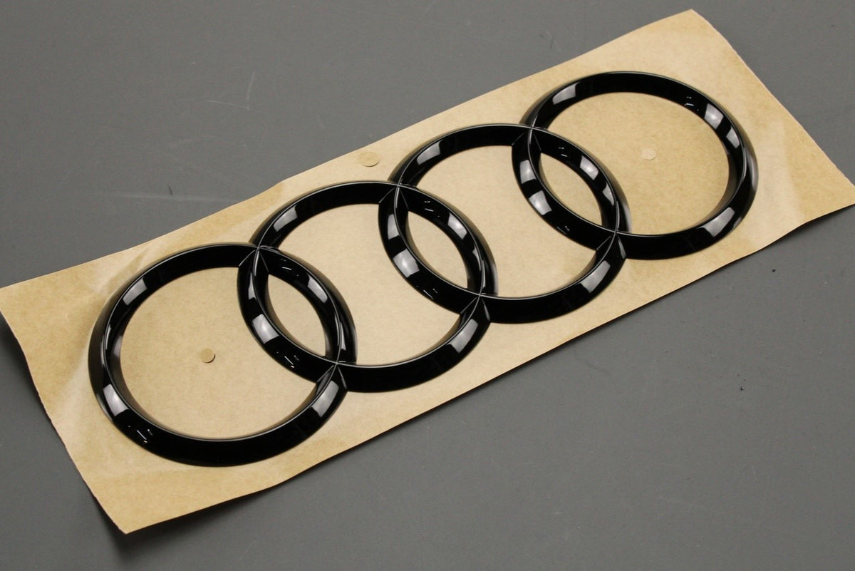 Audi Q8 SQ8 RSQ8 2019-2023 black Audi rings logo badge (rear) 4M807180 ...