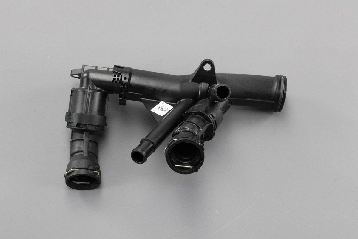 VW Audi Skoda coolant thermostat housing pipes (2.0 TDI) 04L121026F ...