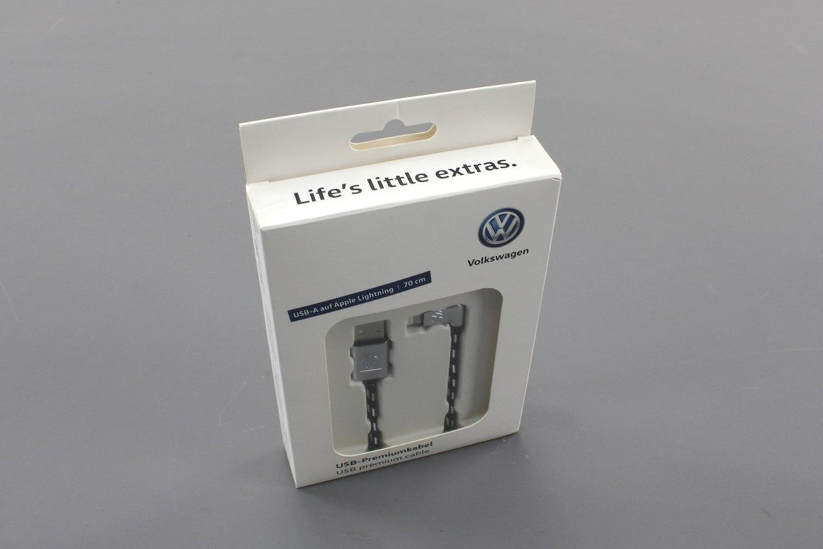 VW Volkswagen USB-A to Apple lightning media in cable (70CM) 000051446 ...