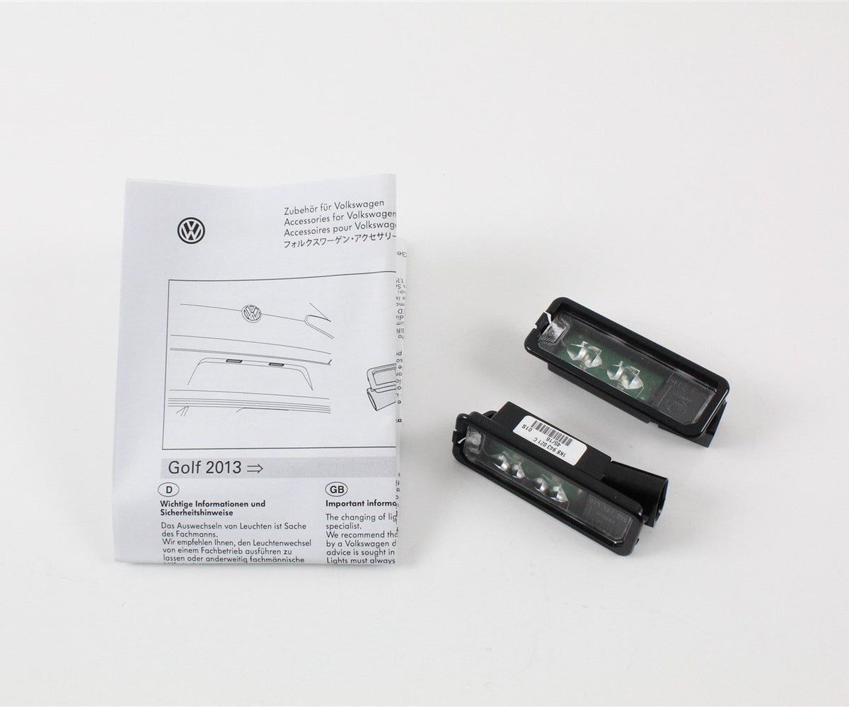 VW Golf MK7 MK7.5 LED rear number license plate lights set 5G0052110 ...